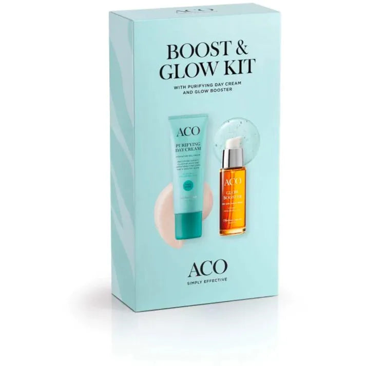 Aco Face Glow C-Booster & Purifying Day Cream - Lahjapakkaus – Apteekki 360