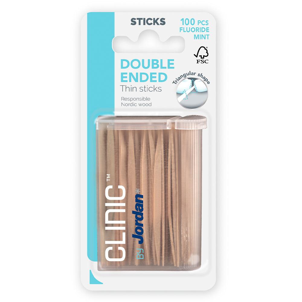 Clinic By Jordan Double Ended Thin Sticks - Apteekki 360