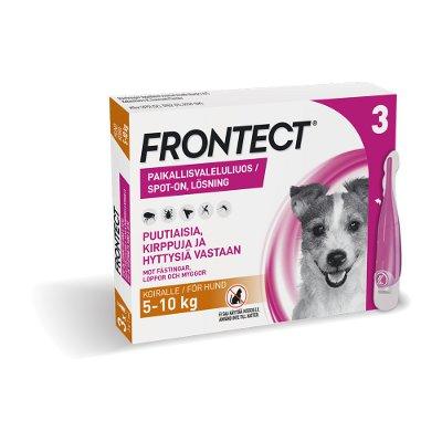 Frontect 67,6 mg/504,8 mg Vet Paikallisvaleluliuos Koirille 5-10 kg ...