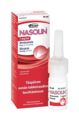 Nasolin 1 mg/ml Nenäsumute, Liuos Säilytysaineeton - Apteekki 360
