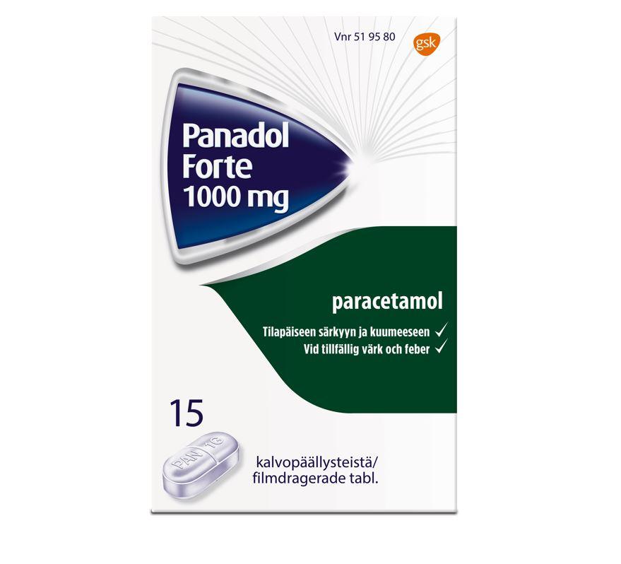 Panadol Forte 1000 mg Tabl, Kalvopääll - Apteekki 360